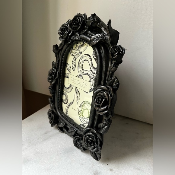 Rachel Zoe | Accents | Rachel Zoe Black Floral Photo Frame Black Roses ...